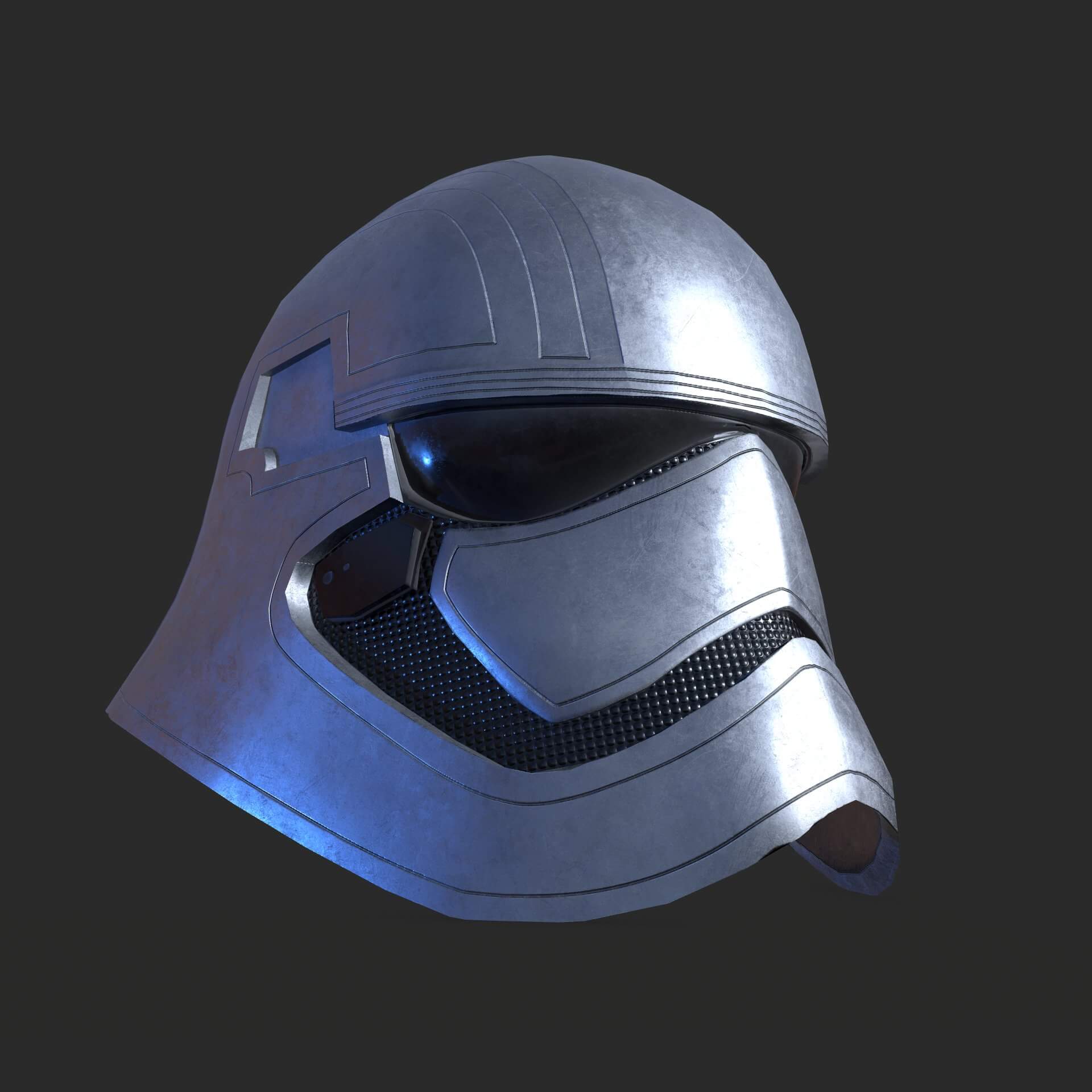 Captain Phasma's Helmet - 3D Model by Daniel Mikulik