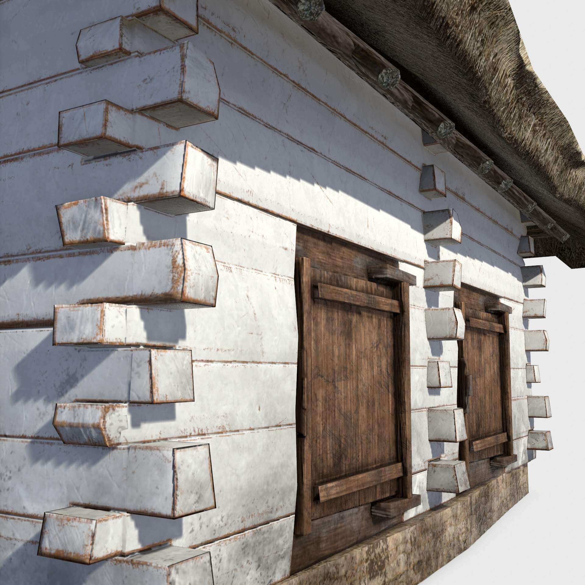 Pigsty Building - Slav Architecture 3D Model by Daniel Mikulik