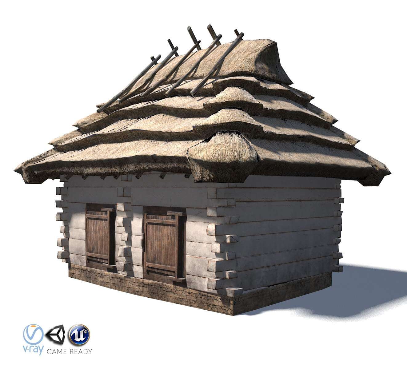 Pigsty Building - Slav Architecture 3D Model by Daniel Mikulik