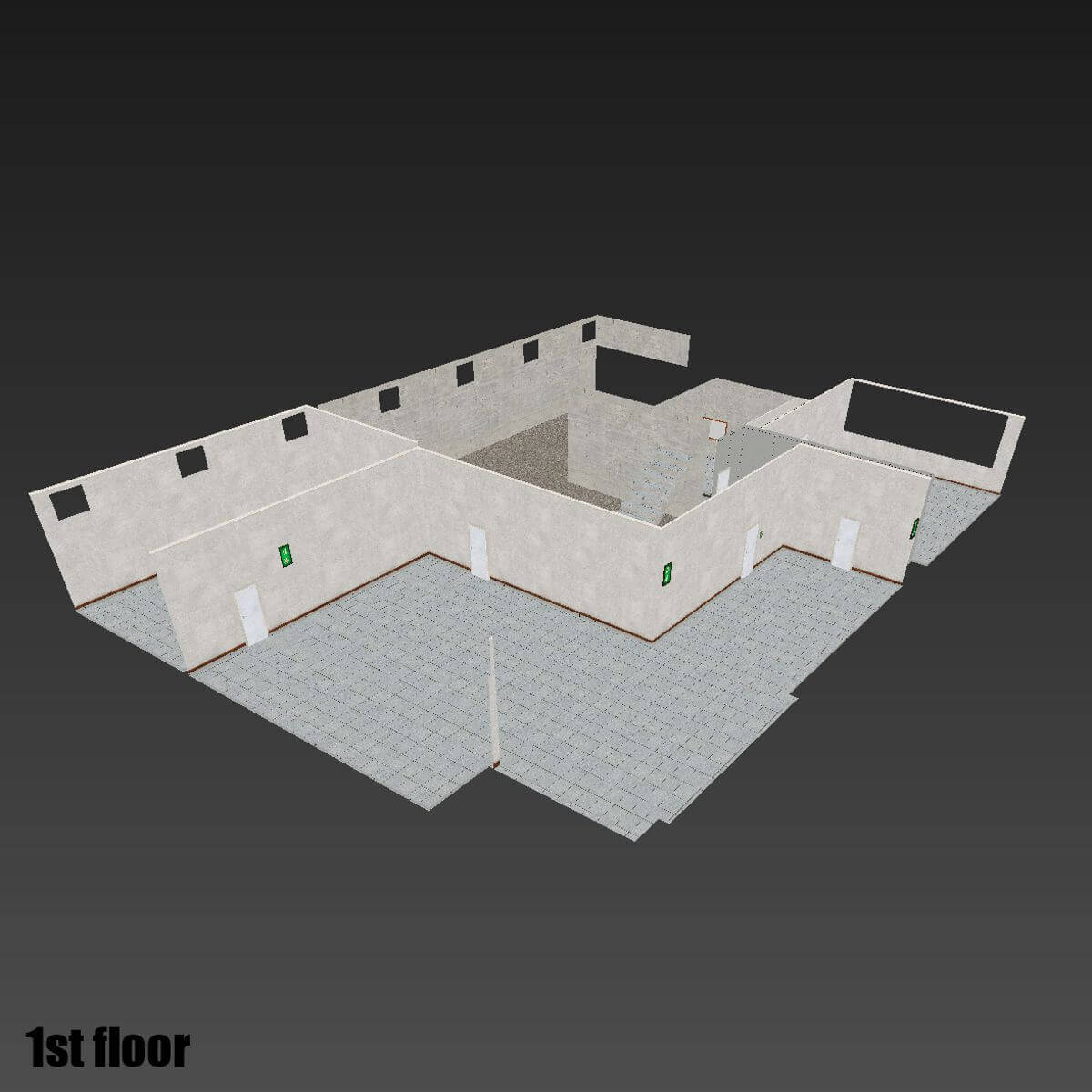 Police Station - 3D Model by Daniel Mikulik