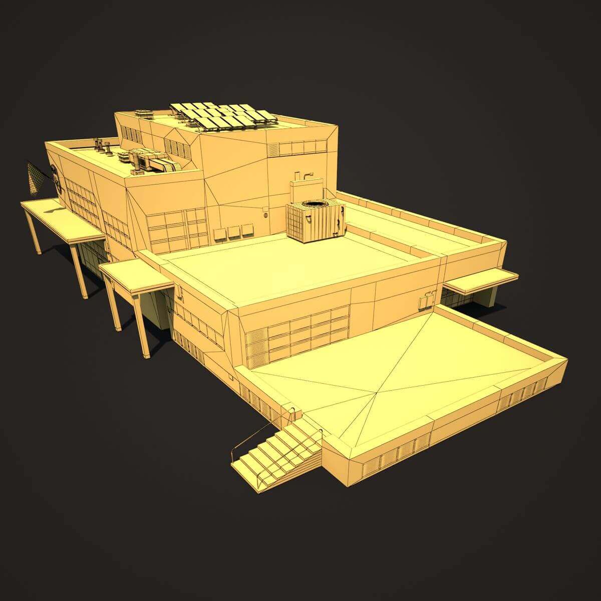 Police Station - 3D Model by Daniel Mikulik