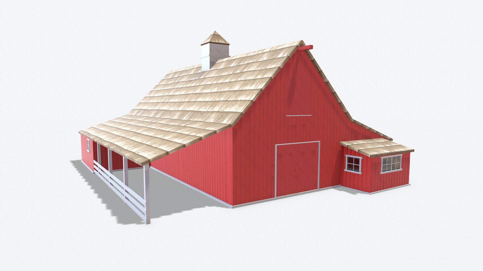 Red Barn - 3D Model by Daniel Mikulik