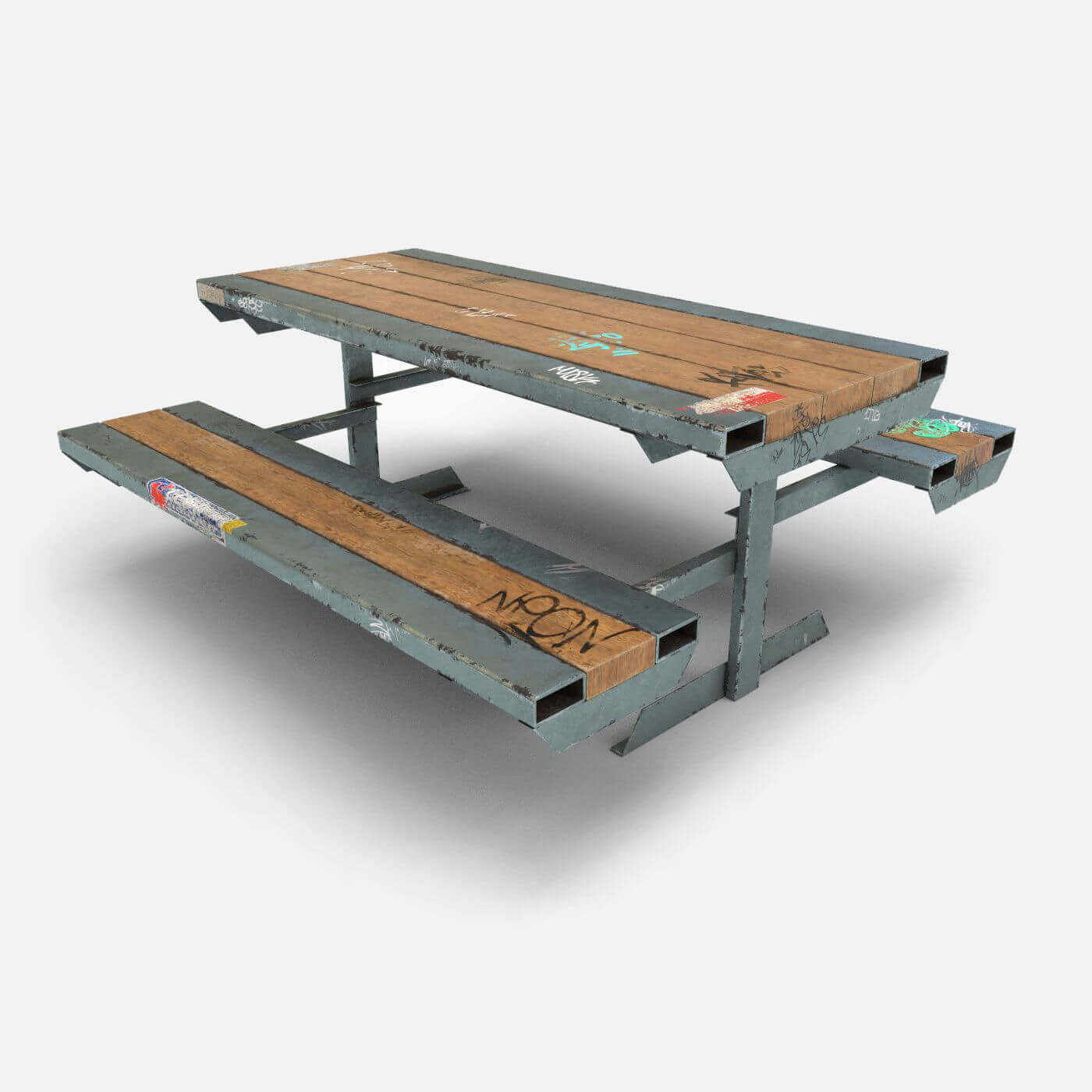 Skate Park Bench - 3D Model by Daniel Mikulik