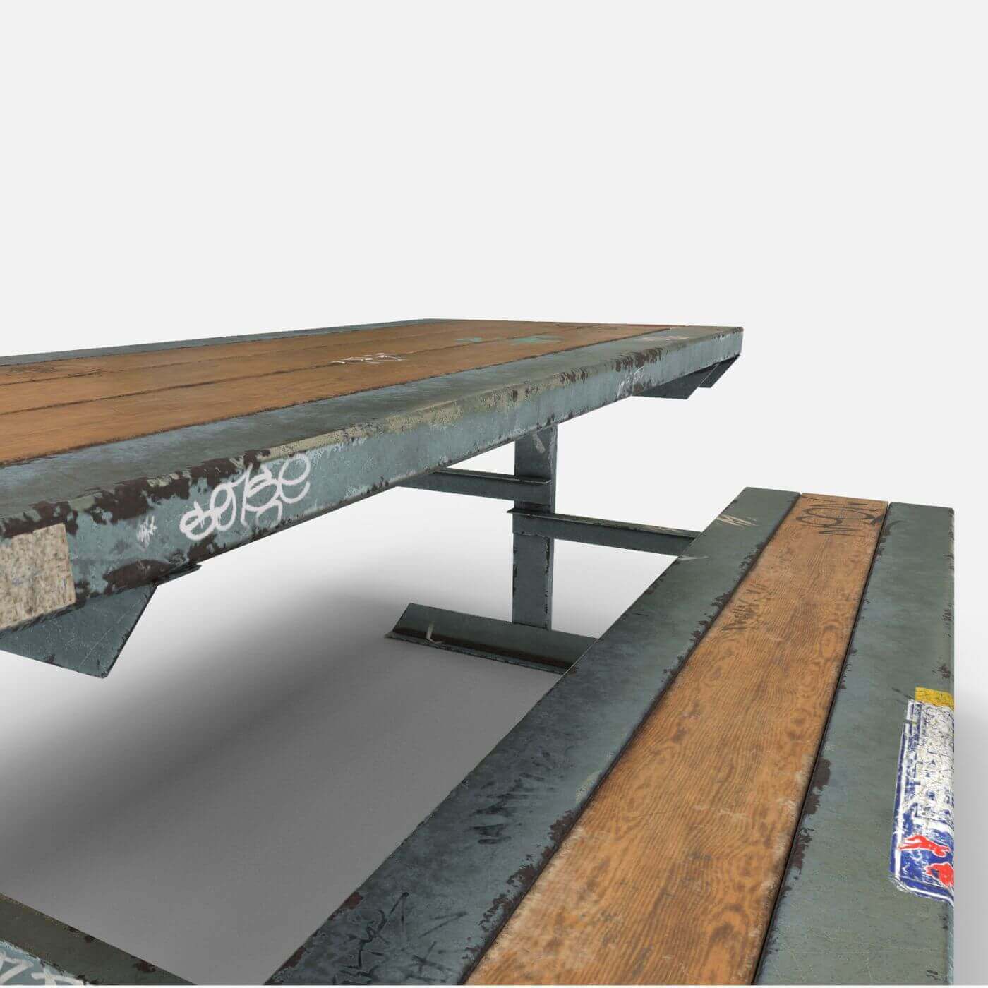 Skate Park Bench - 3D Model by Daniel Mikulik