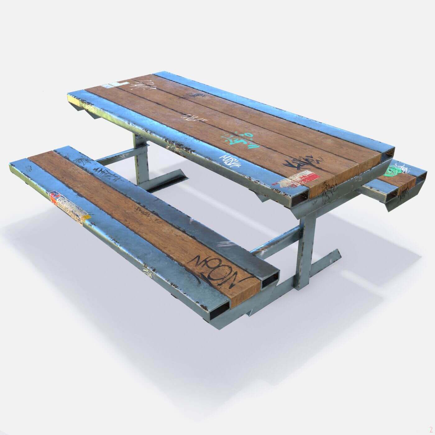 Skate Park Bench - 3D Model by Daniel Mikulik