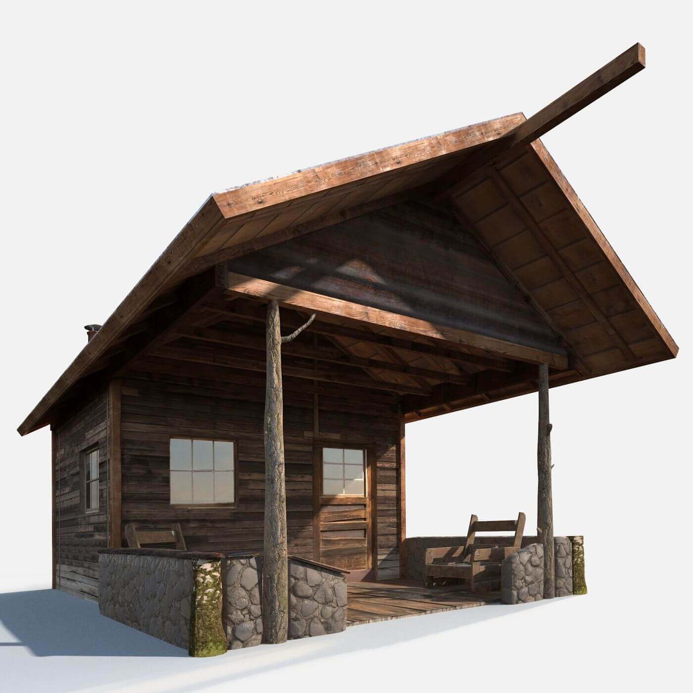 Old Small Shanty - 3D Model by Daniel Mikulik