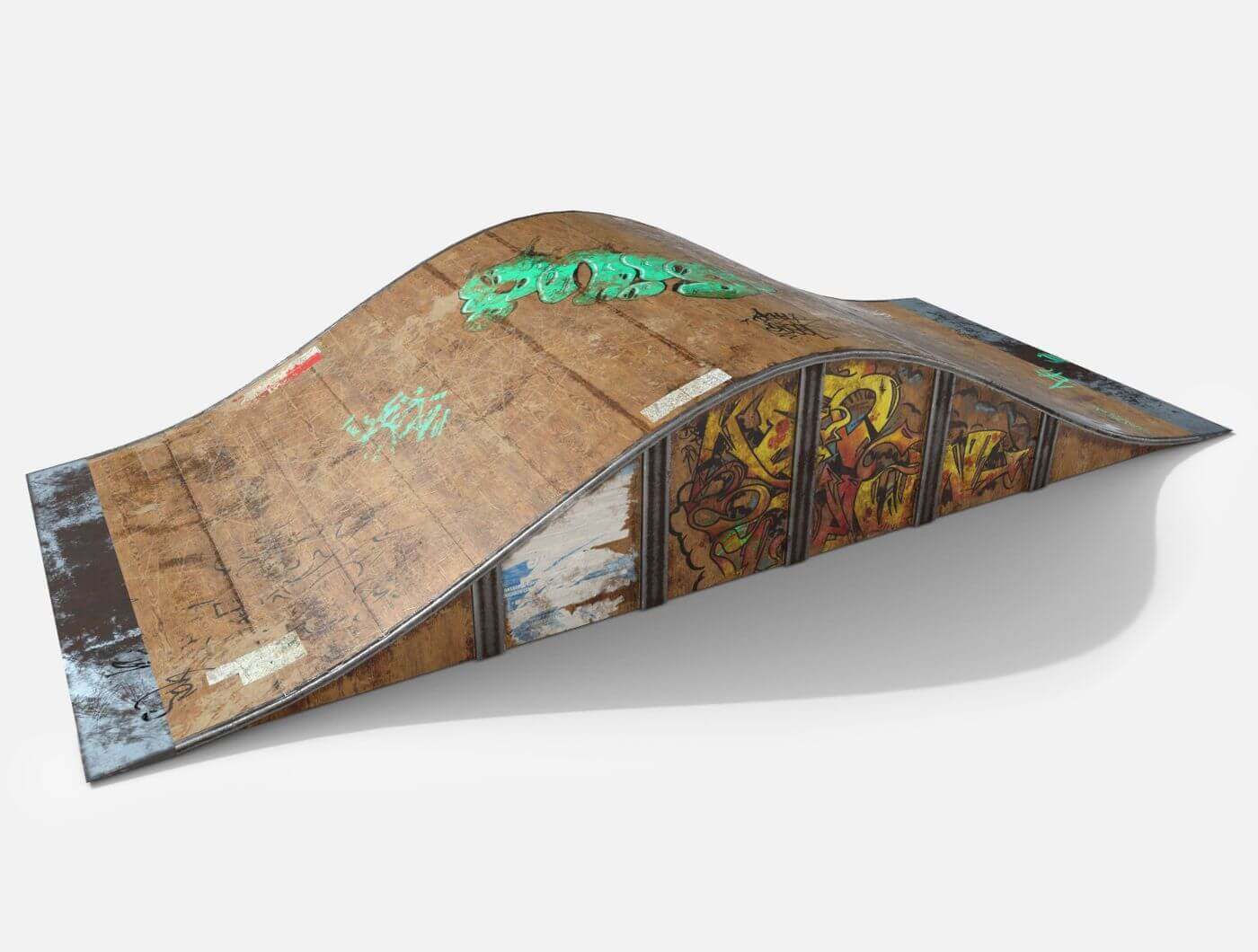 Small Skate Ramp - 3D Model by Daniel Mikulik