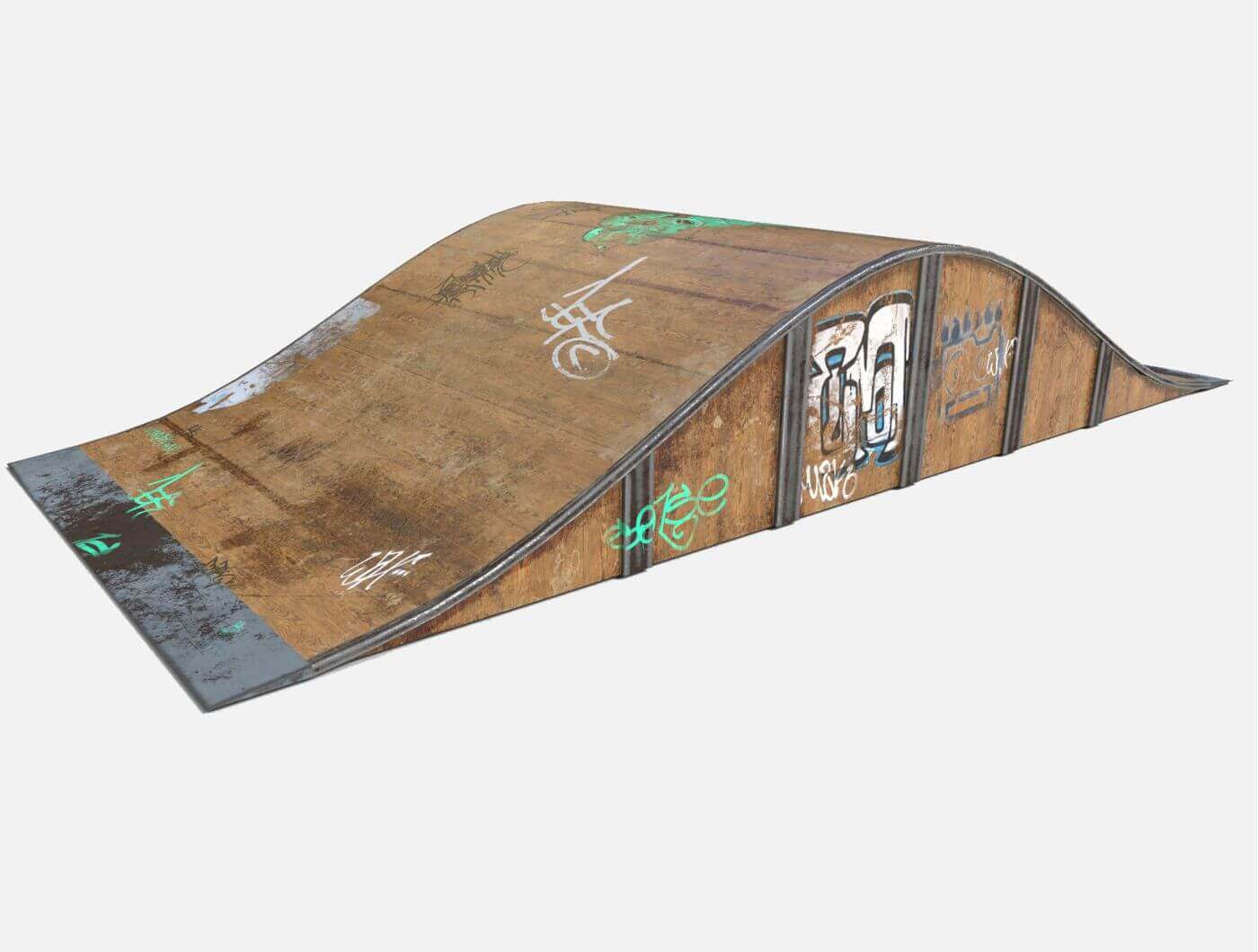 Small Skate Ramp - 3D Model by Daniel Mikulik