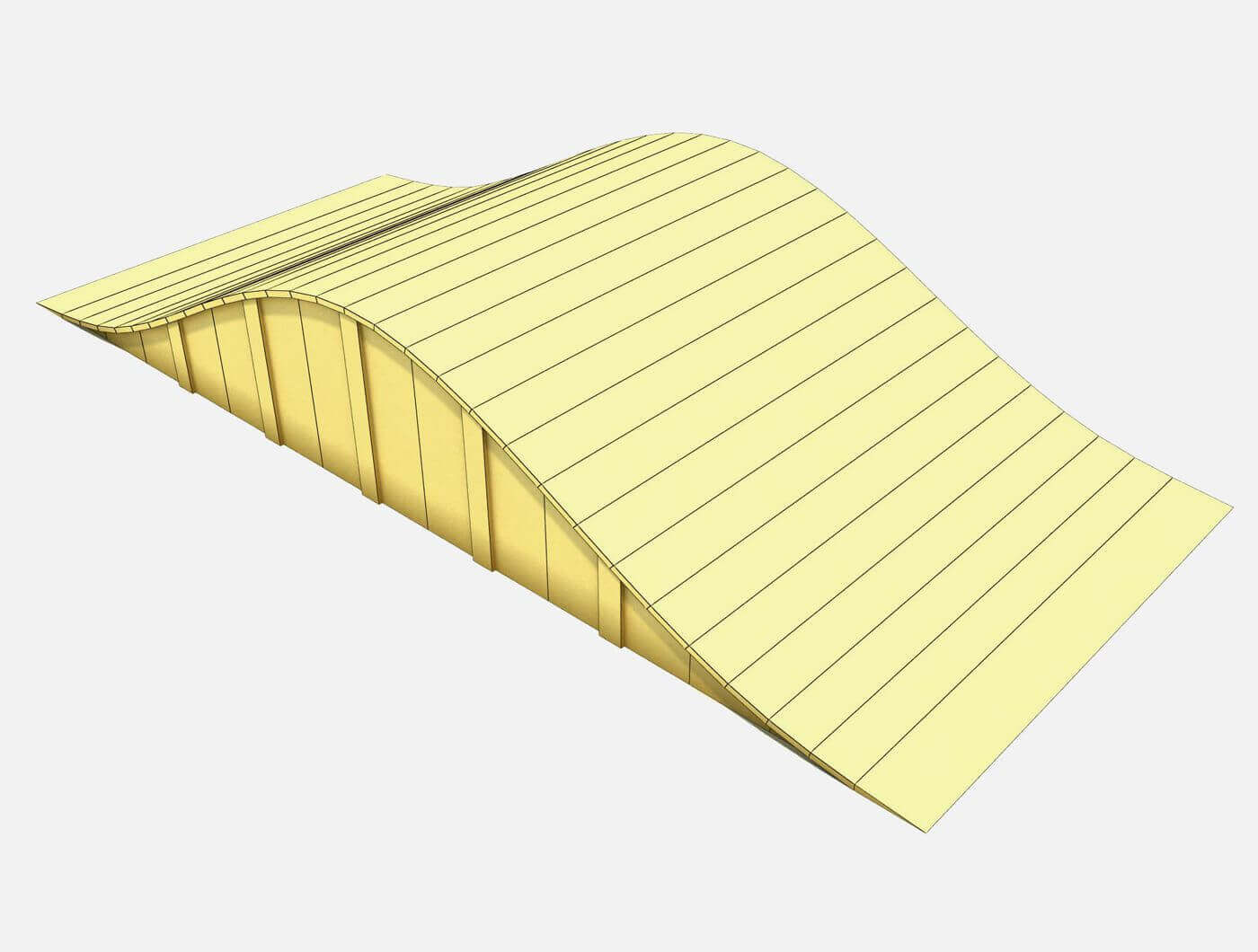 Small Skate Ramp - 3D Model by Daniel Mikulik