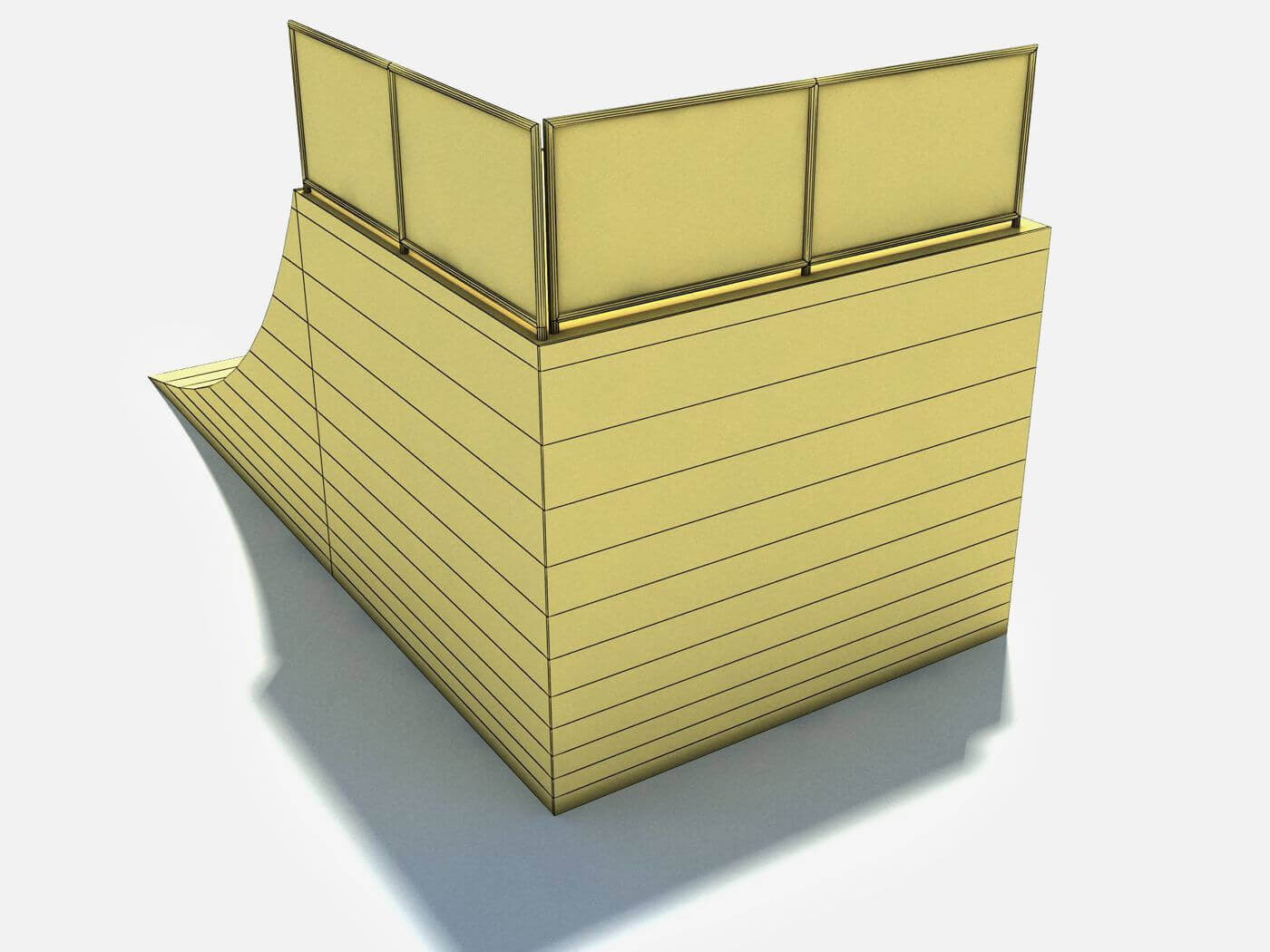 Small Skate Ramp - 3D Model by Daniel Mikulik