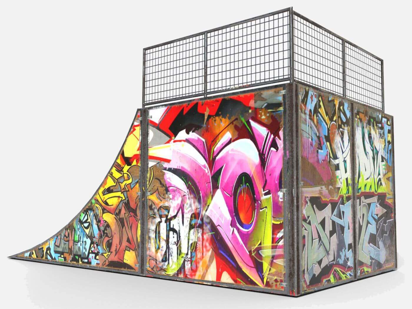 Small Skate Ramp - 3D Model by Daniel Mikulik