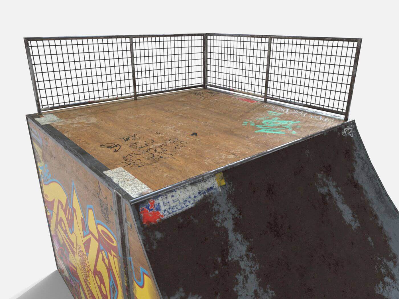Small Skate Ramp - 3D Model by Daniel Mikulik