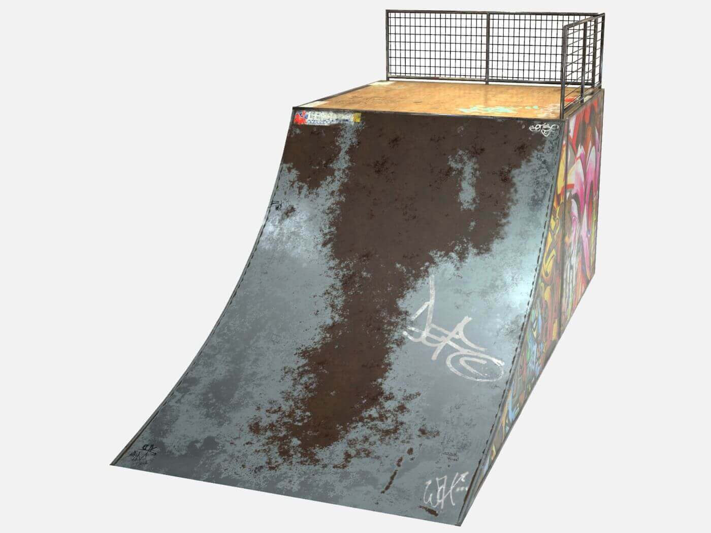 Small Skate Ramp - 3D Model by Daniel Mikulik