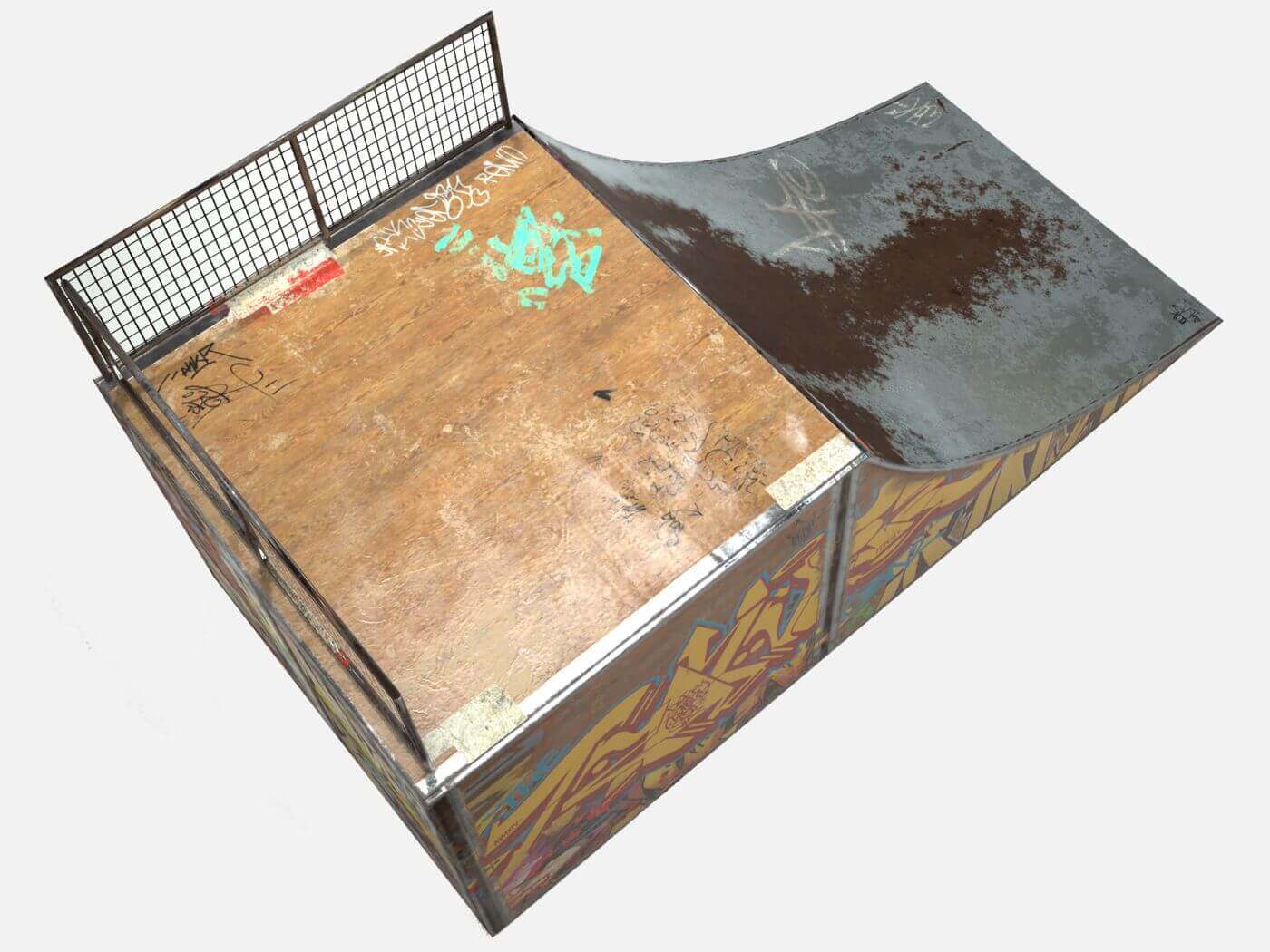 Small Skate Ramp - 3D Model by Daniel Mikulik