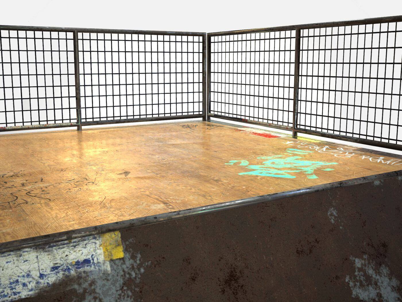 Small Skate Ramp - 3D Model by Daniel Mikulik