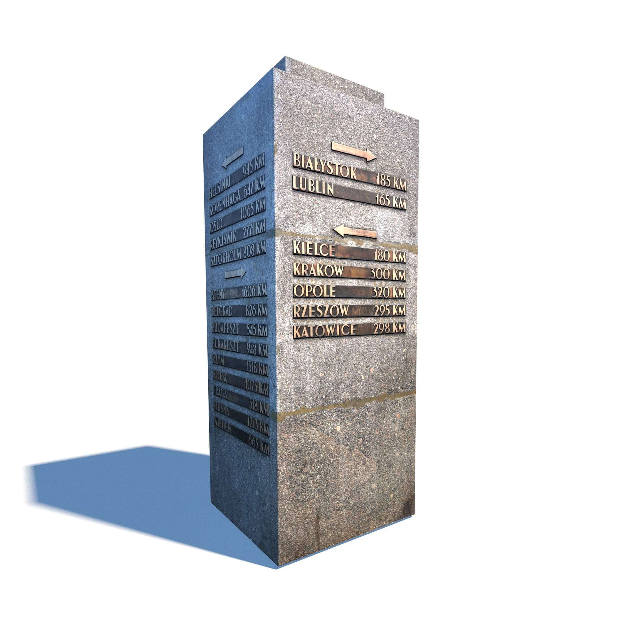 Travel Sign Monument - 3D Model by Daniel Mikulik