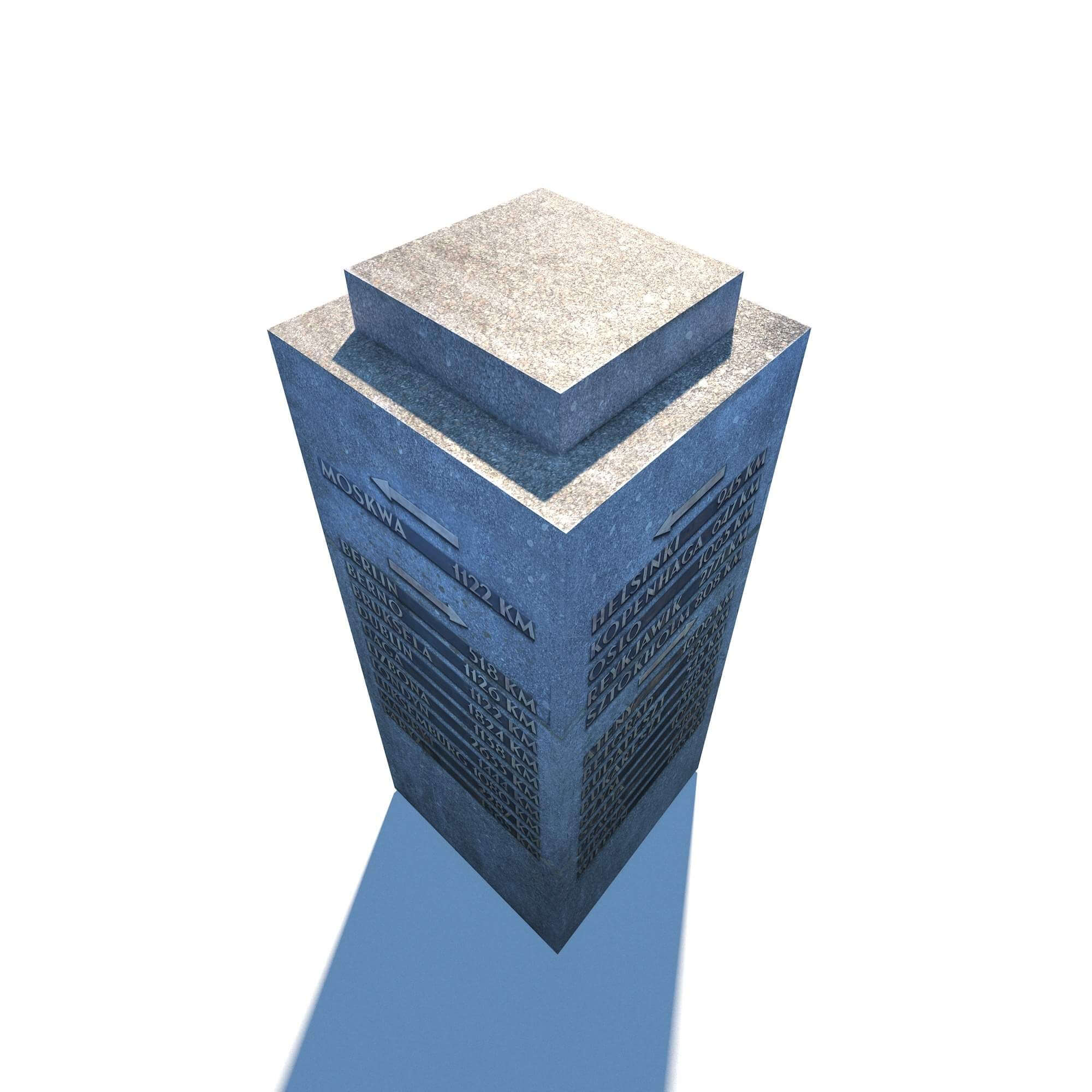 Travel Sign Monument - 3D Model by Daniel Mikulik