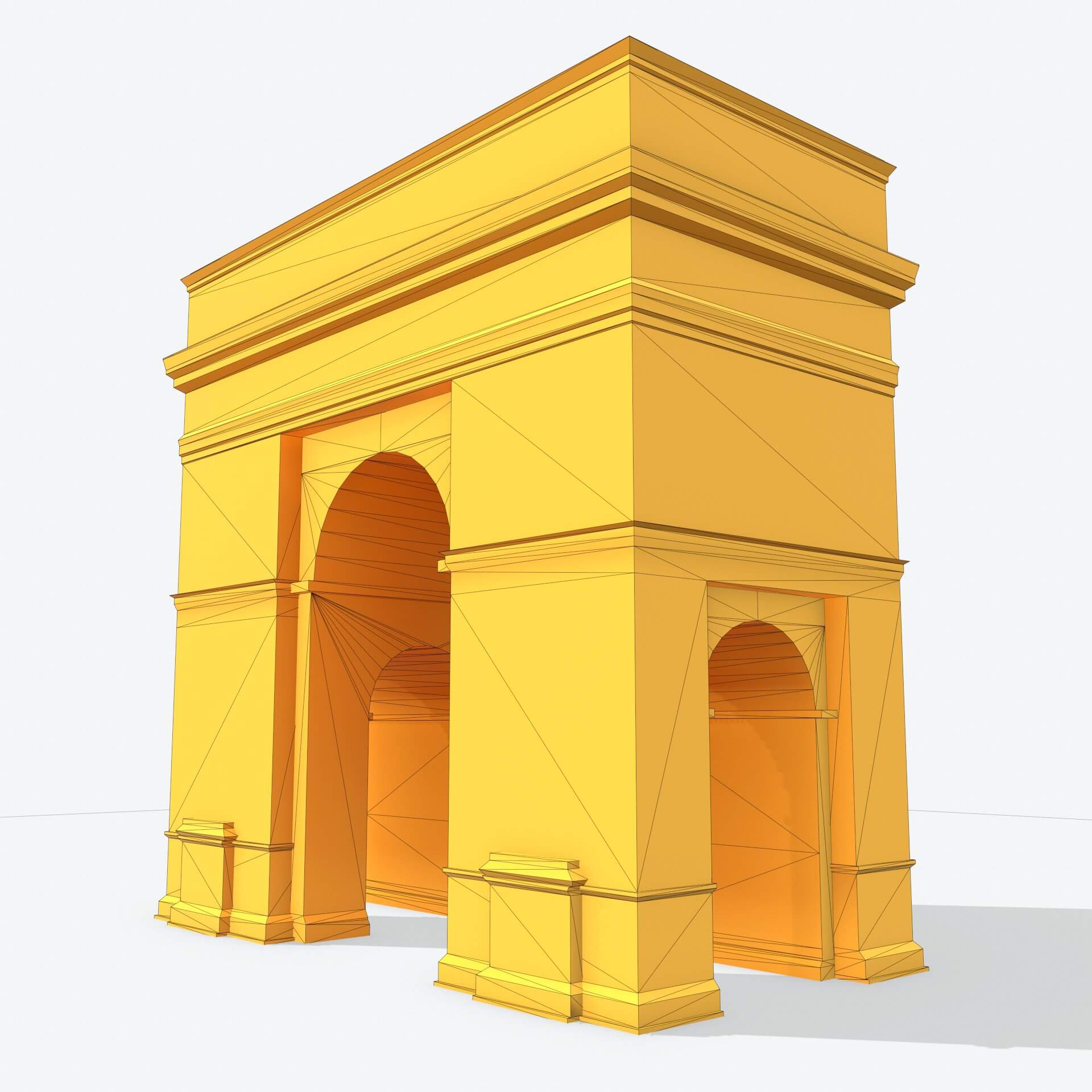 Triumphal Arch - 3D Model by Daniel Mikulik