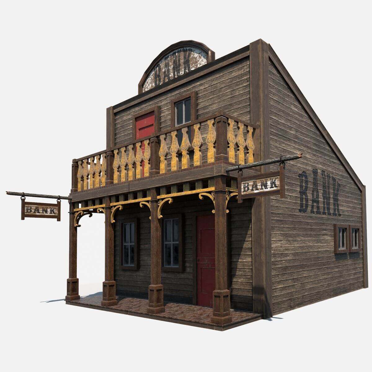 Western Bank - 3D Model by Daniel Mikulik
