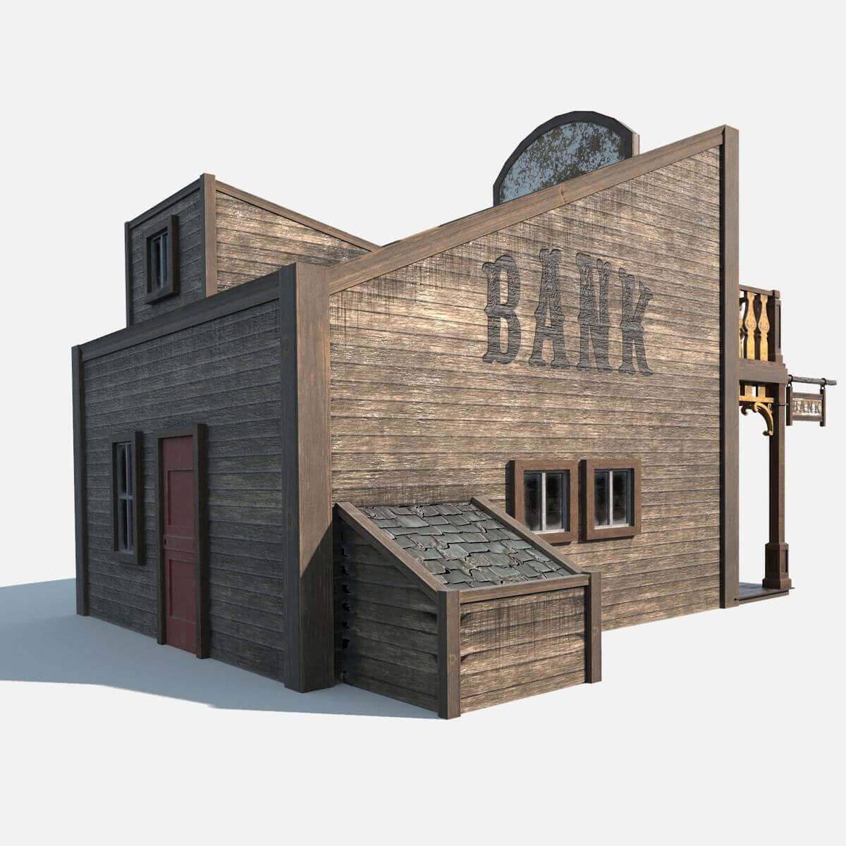 Western Bank - 3D Model by Daniel Mikulik