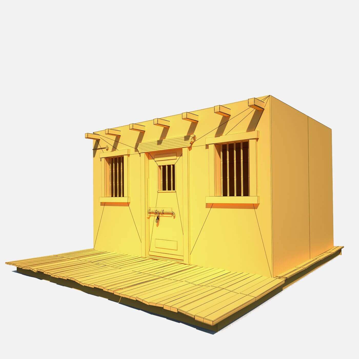 Western Jail - 3D Model by Daniel Mikulik