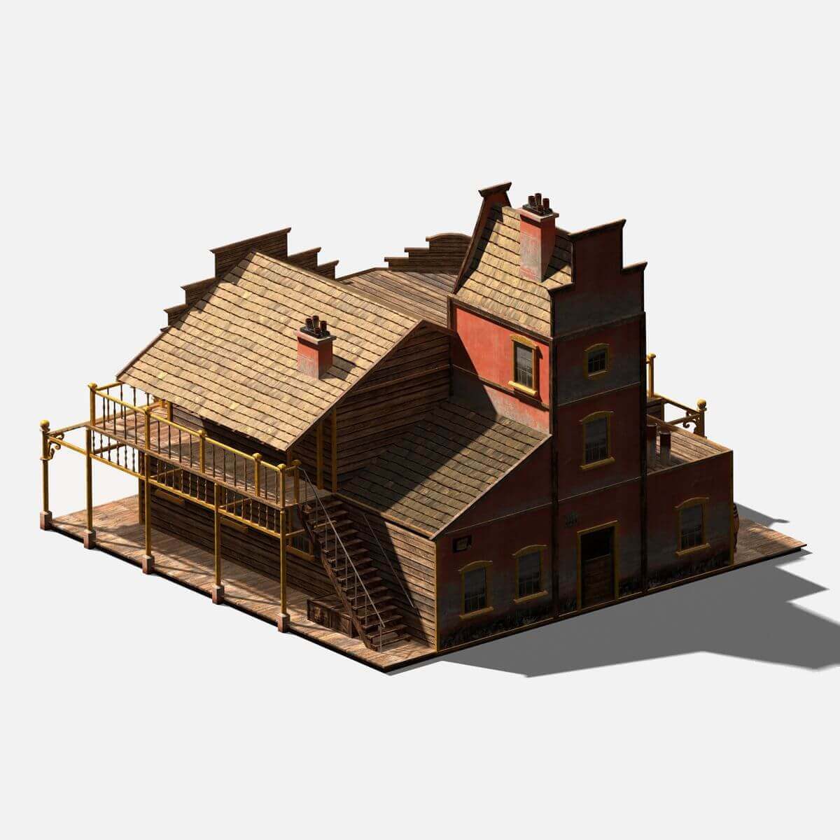 Western Saloon - 3D Model by Daniel Mikulik