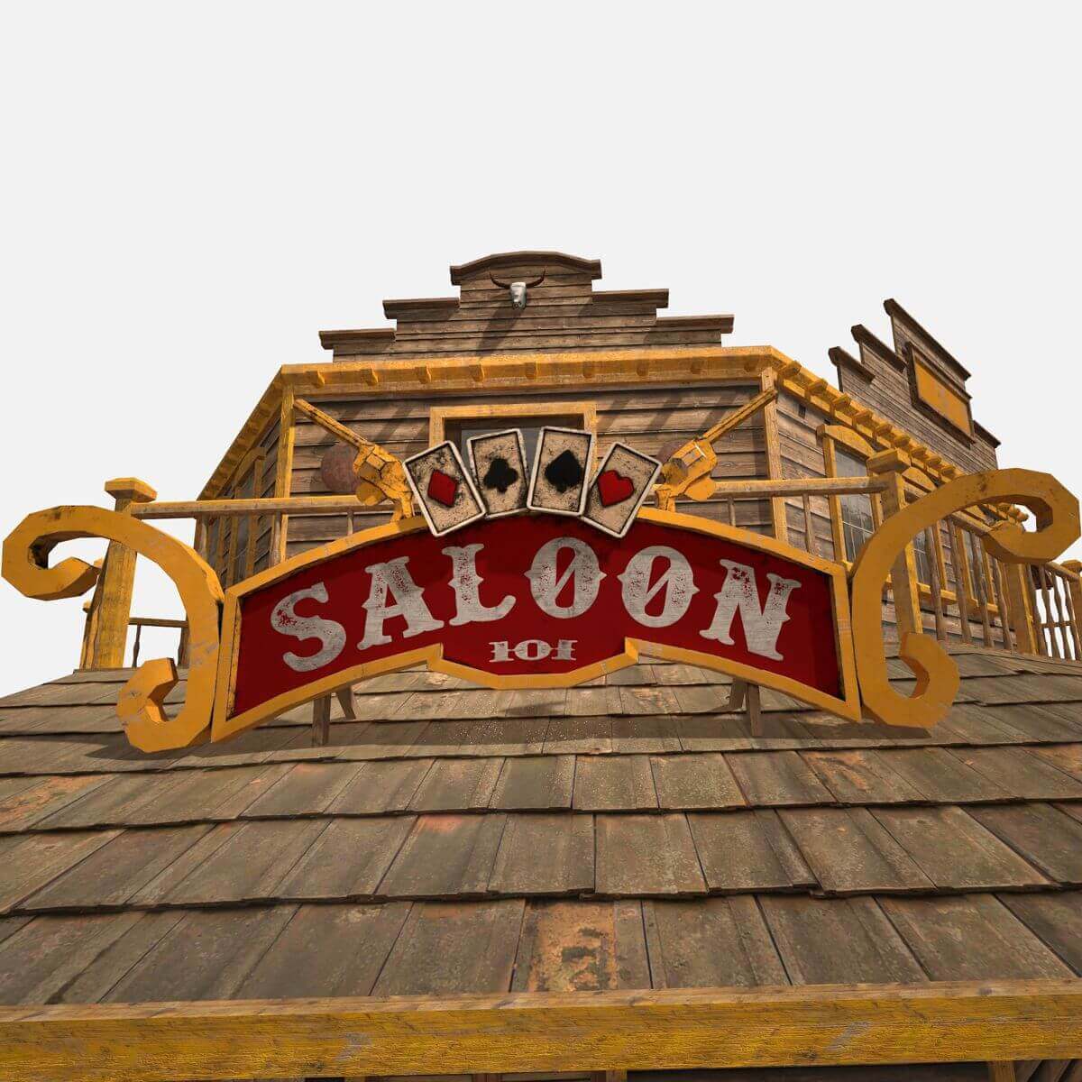 Western Saloon - 3D Model by Daniel Mikulik