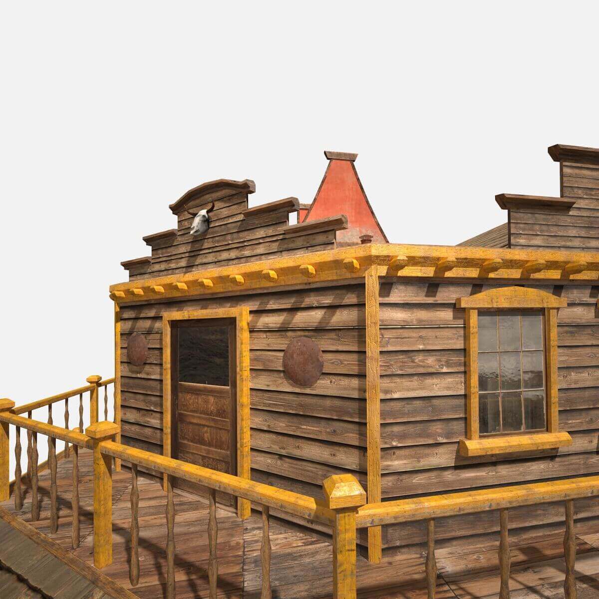 Western Saloon - 3D Model by Daniel Mikulik
