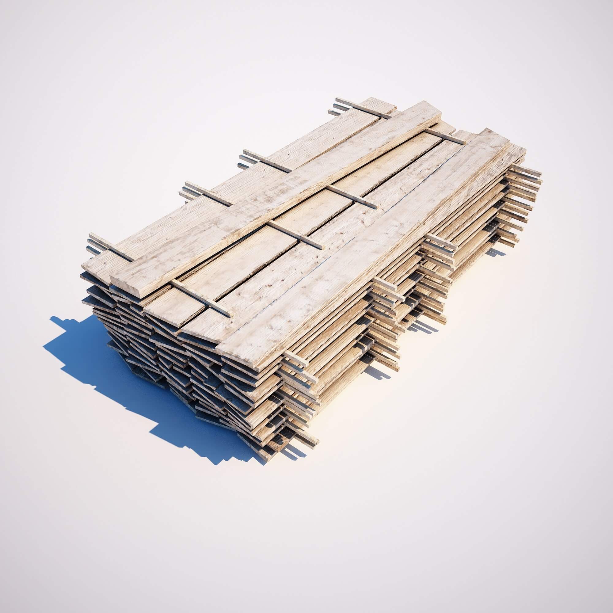 Wood Board Stock - 3D Model by Daniel Mikulik