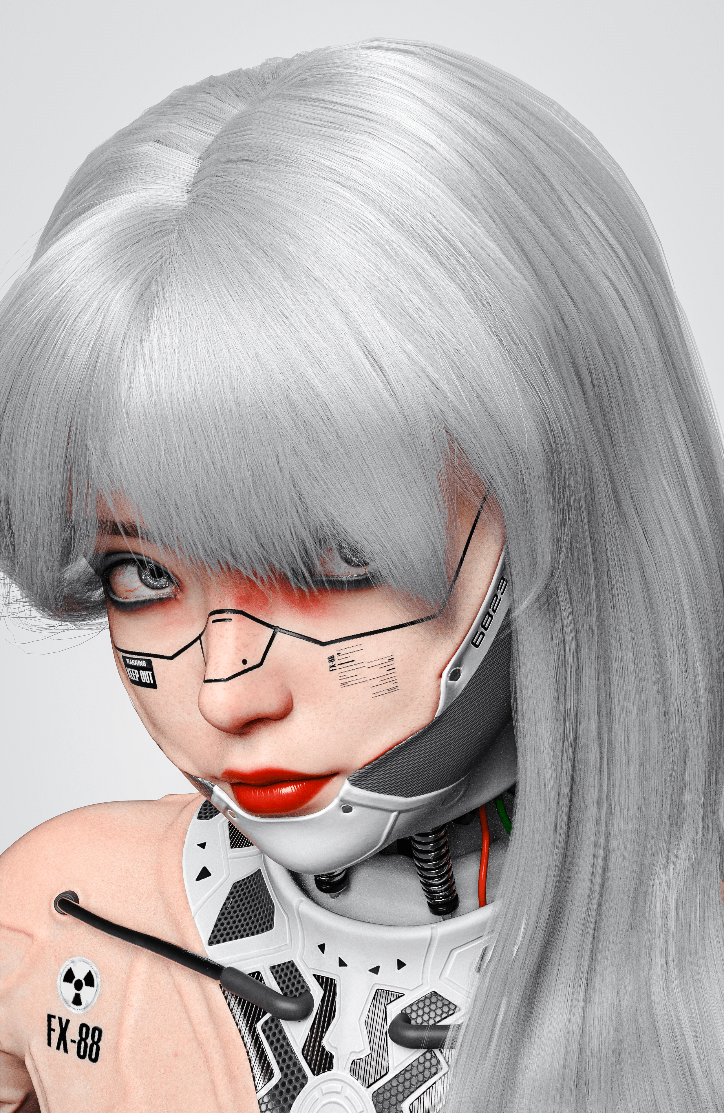 CiBER - Girl 3D Render, Digital Art by Danistry