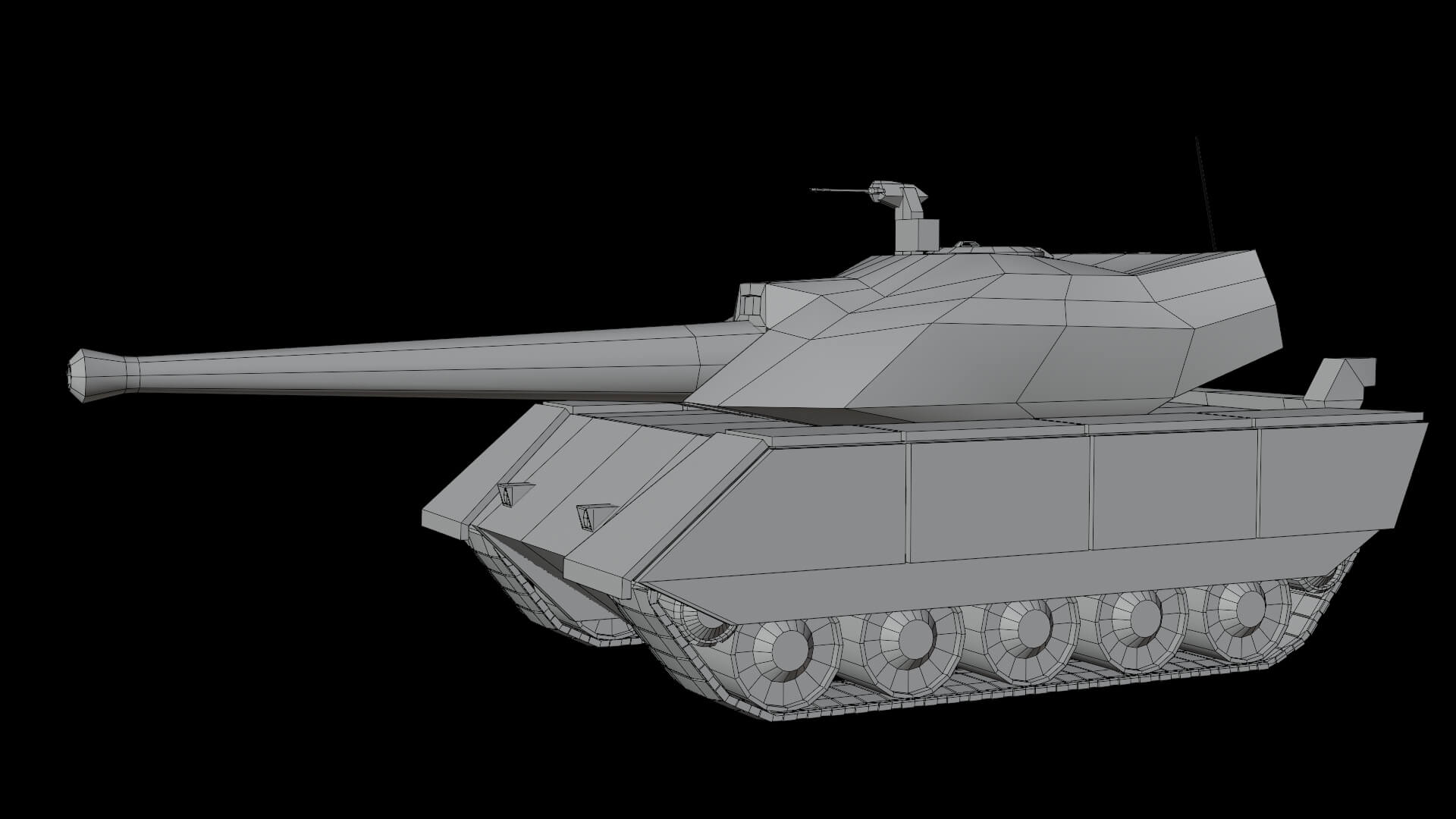 Low Poly Stylized Battle Tank - Free 3D Model by Daniu3d