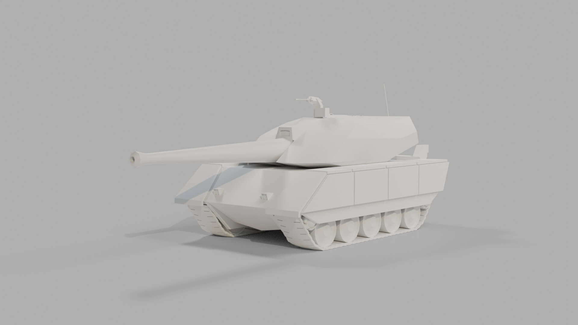 Low Poly Stylized Battle Tank - Free 3D Model by Daniu3d