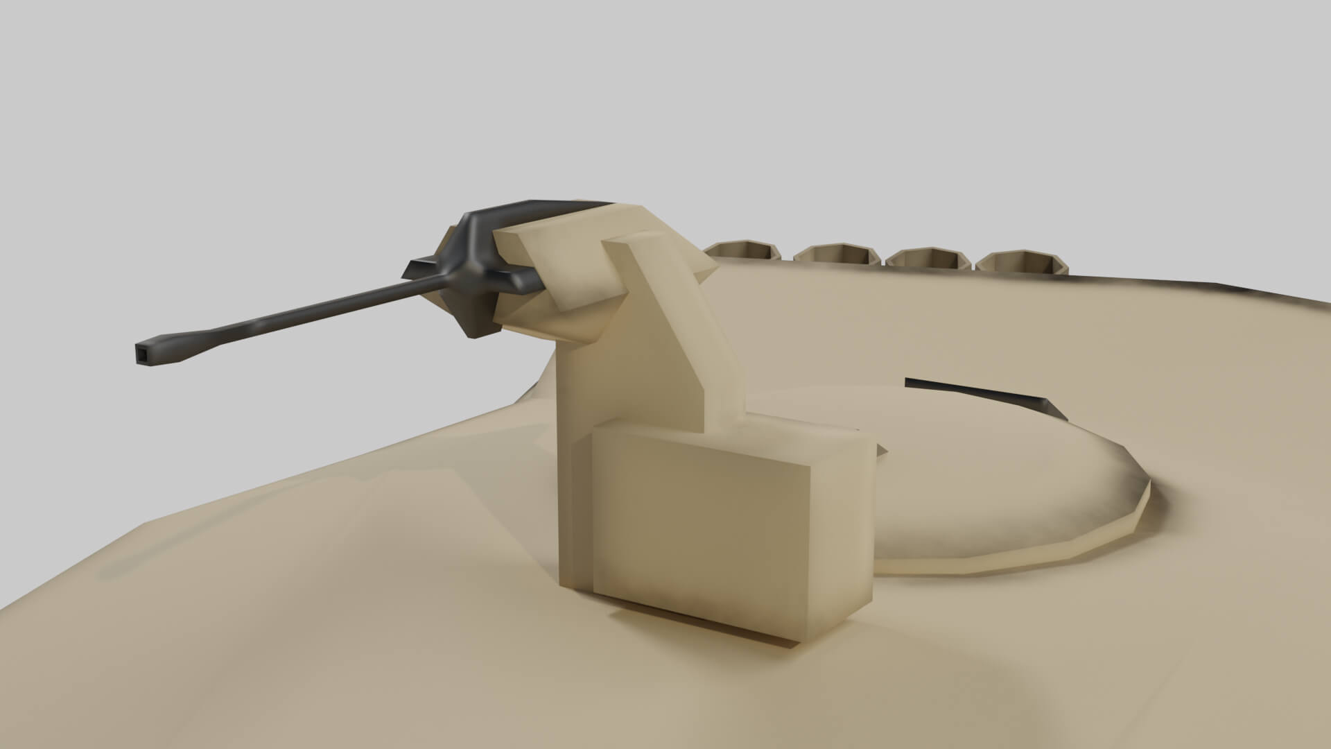 Low Poly Stylized Battle Tank - Free 3D Model by Daniu3d