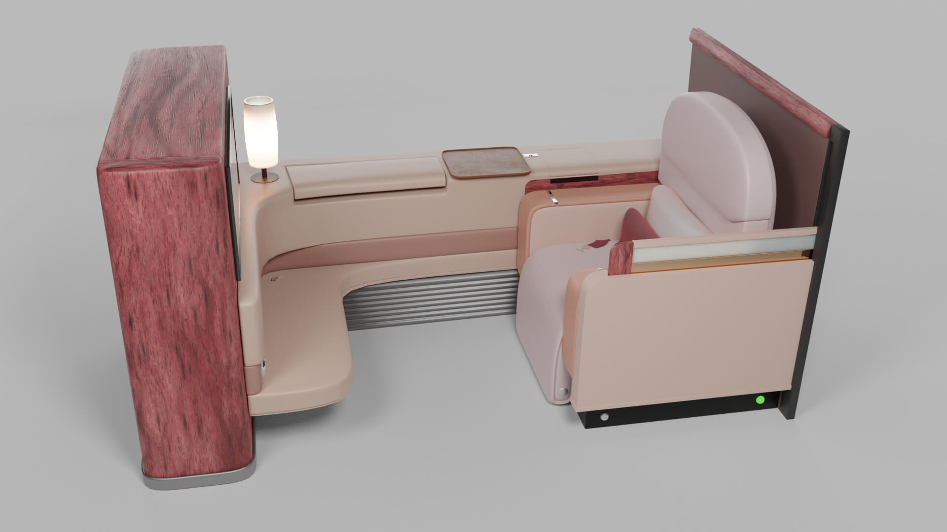 Realistic Luxury Airplane Seat - 3D Model by Daniu3d