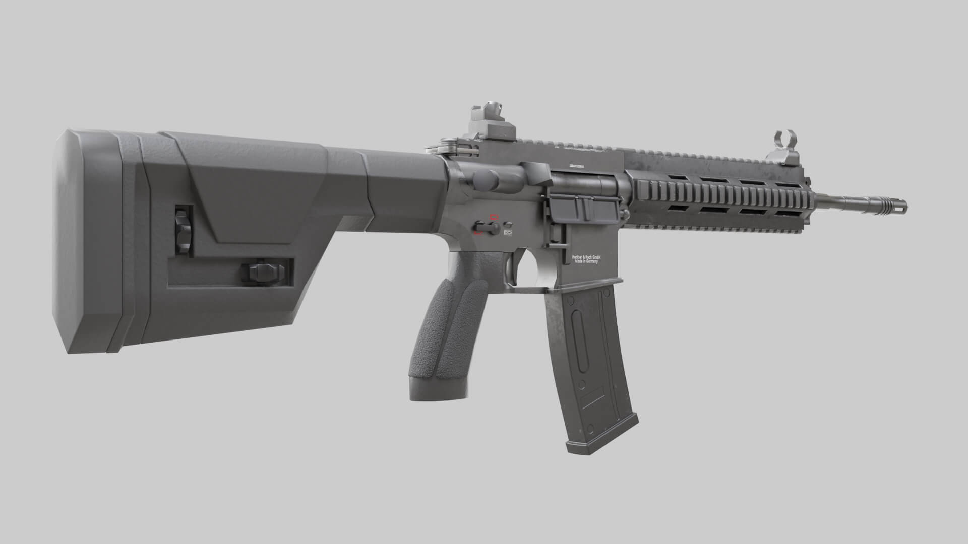 M416 Realistic Assault Rifle 3D Model by Daniu3d