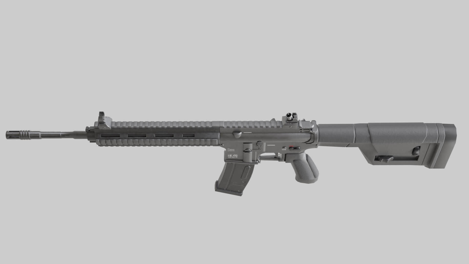 M416 Realistic Assault Rifle 3D Model by Daniu3d
