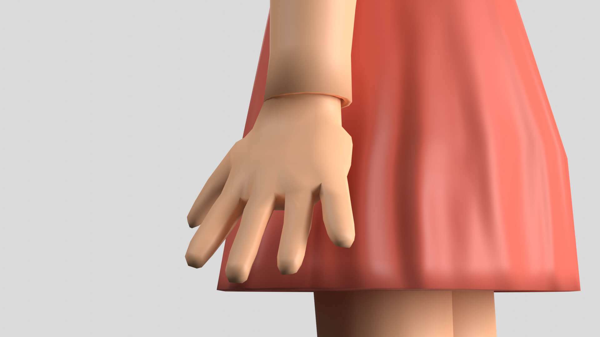 Squid Game Doll Low Poly Rigged 3D Model by Daniu3d