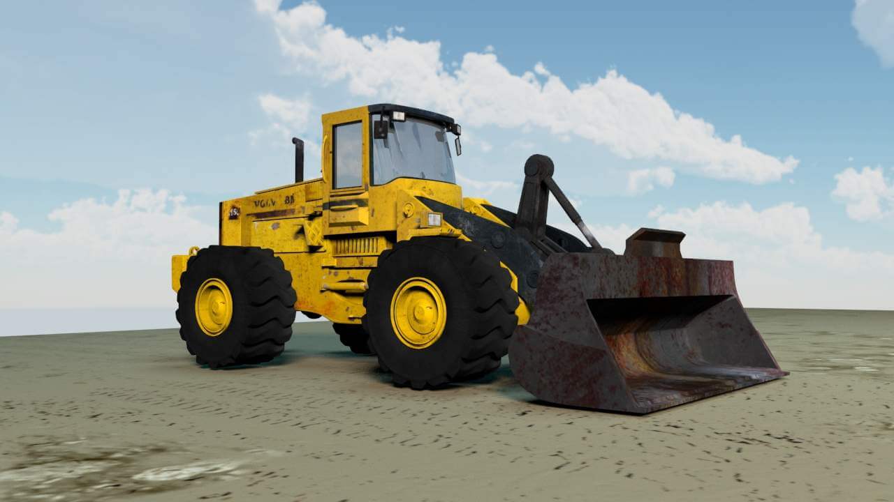 Bulldozer - Free 3D Model by DannyK
