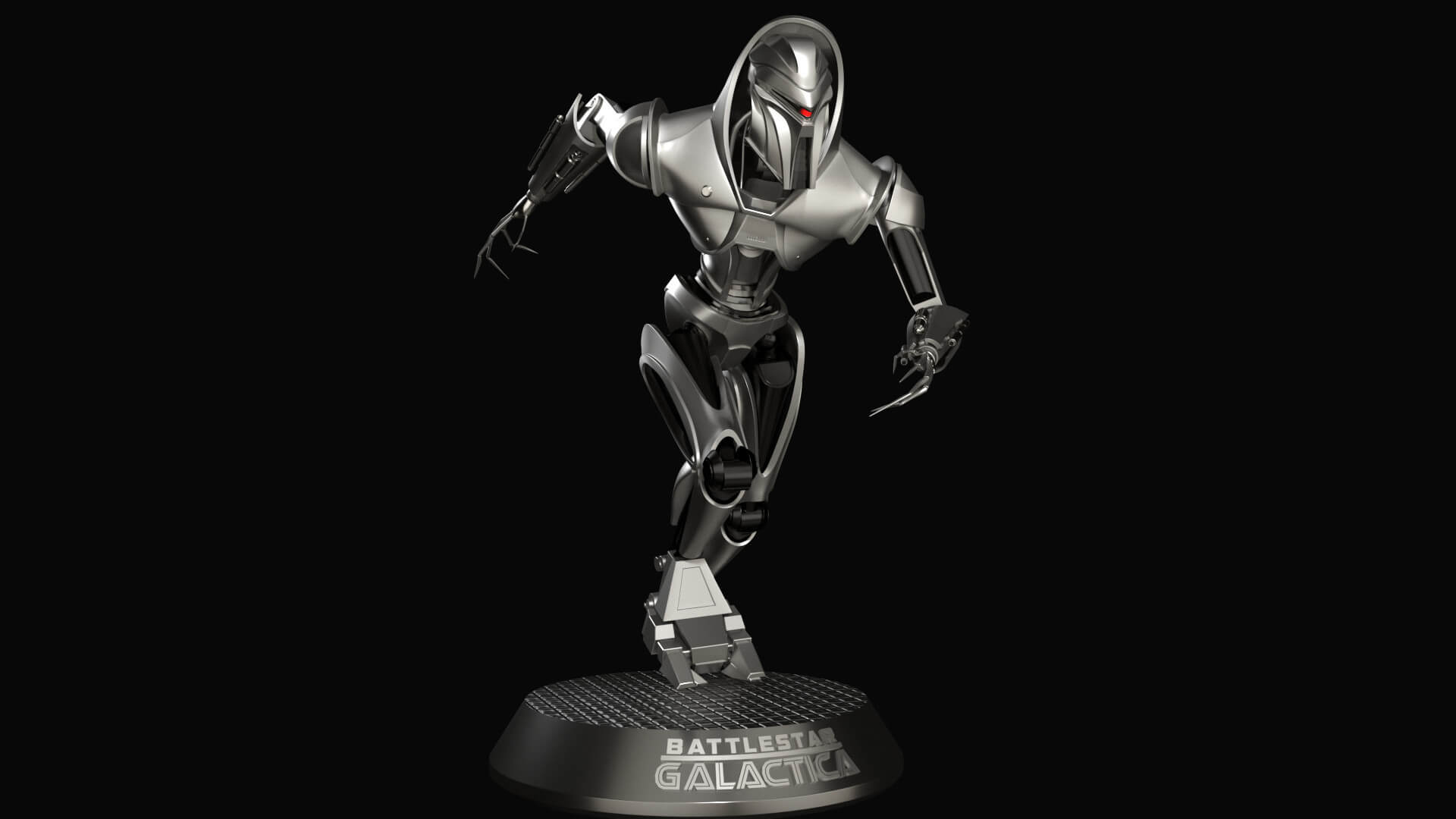 Cylon Centurion 3D Render, Digital Art by DannyK