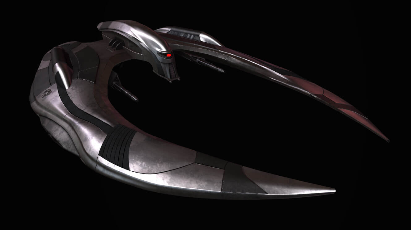 Cylon Raider 3D Render, Digital Art by DannyK