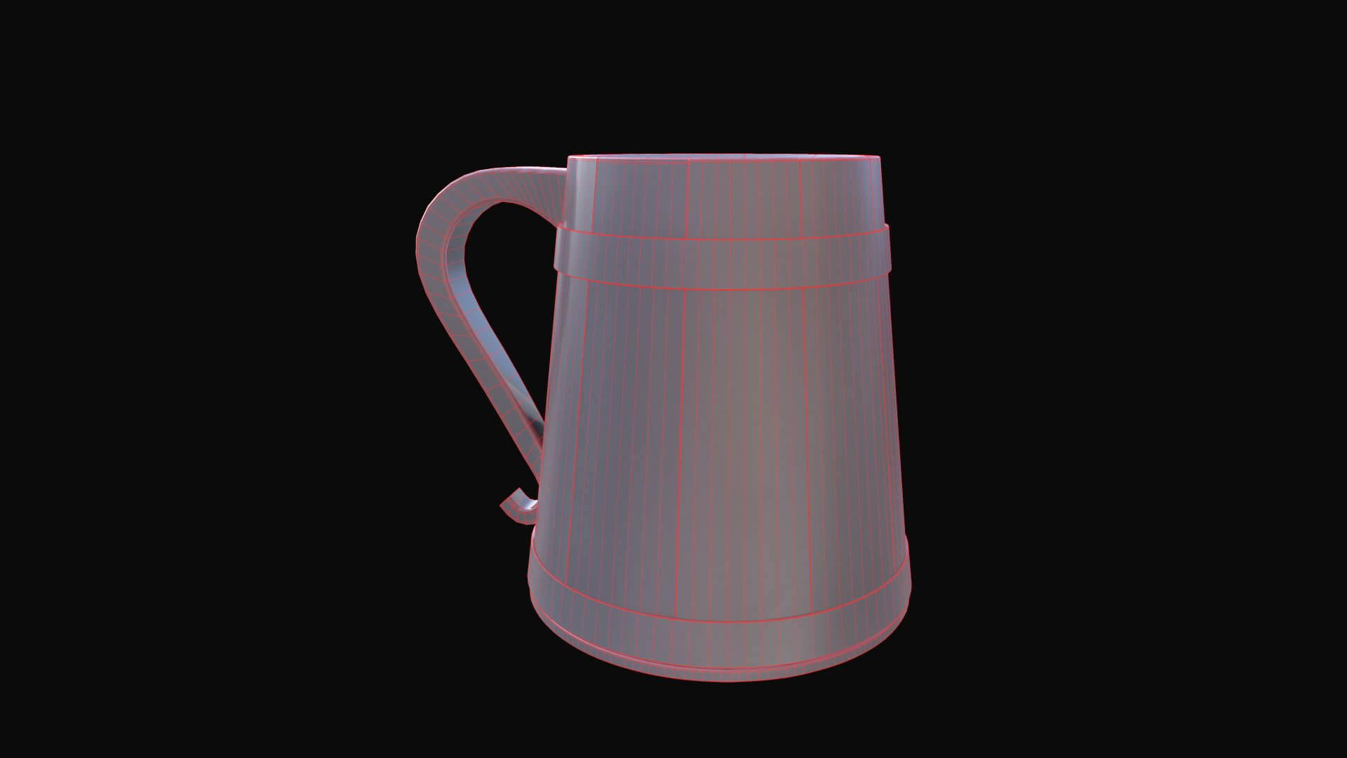 Wooden Tankard - Free 3D Model by DannyK