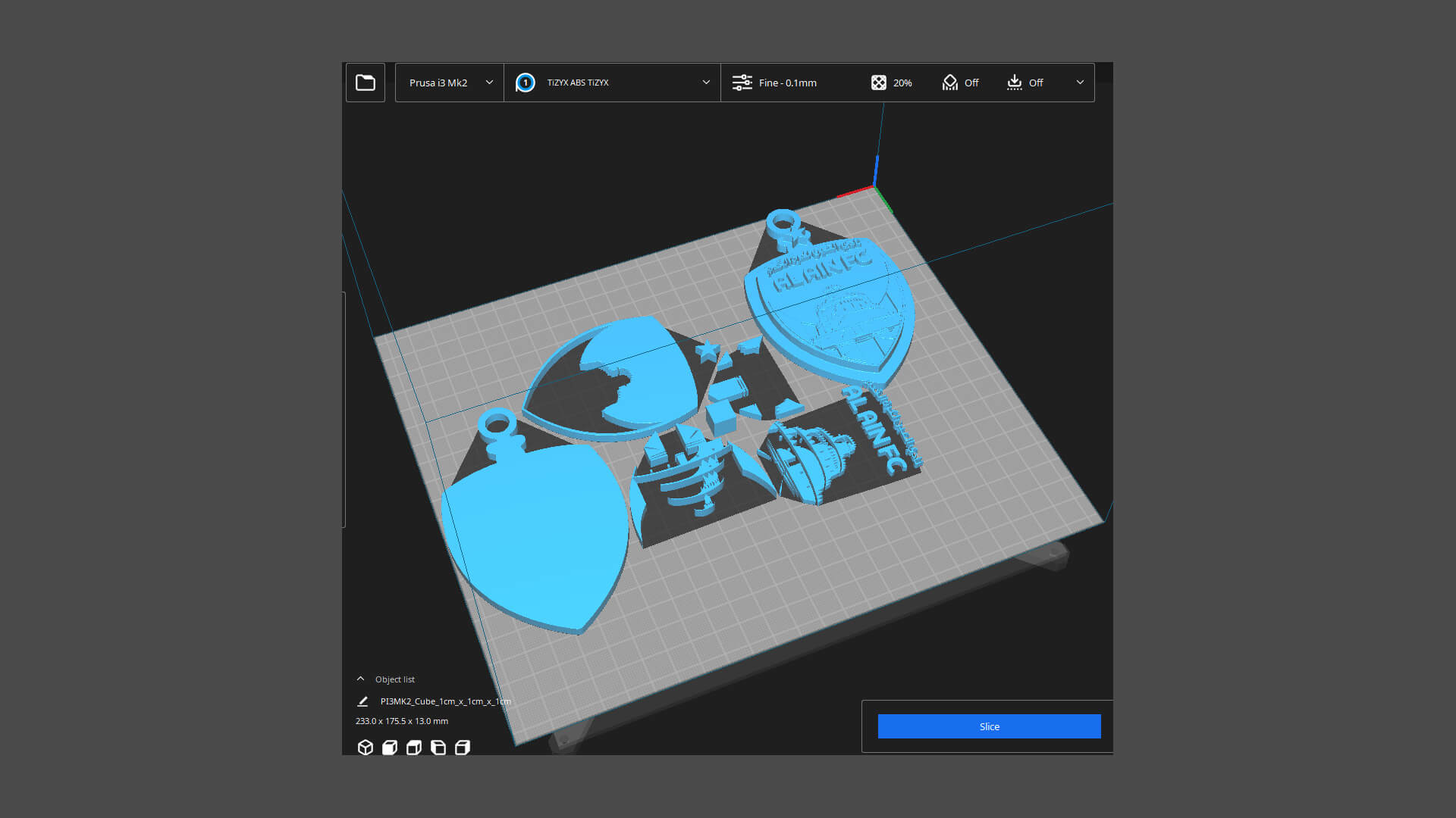Al Ain FC Logo Keychan Printable and Renderable - 3D Print Model by ...