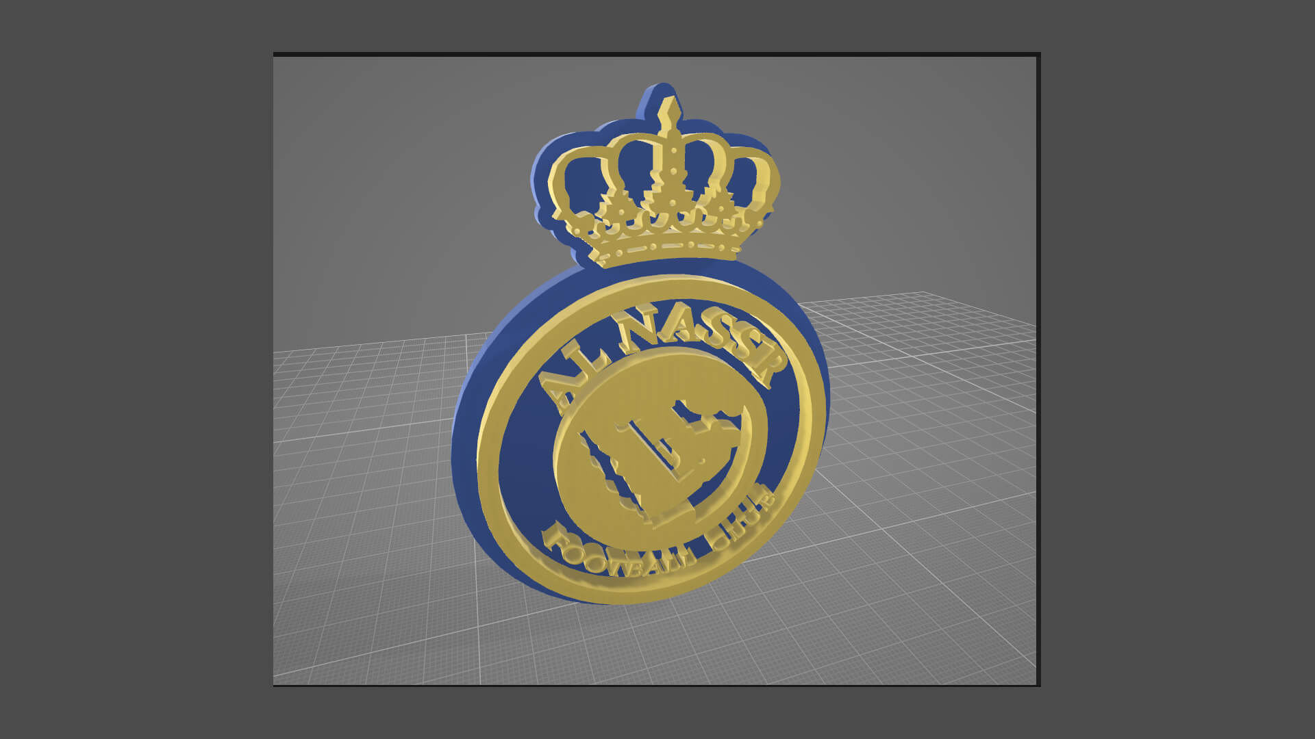 Al Nasr Club Logo Keychan Printable and Renderable - 3D Model by danyelon