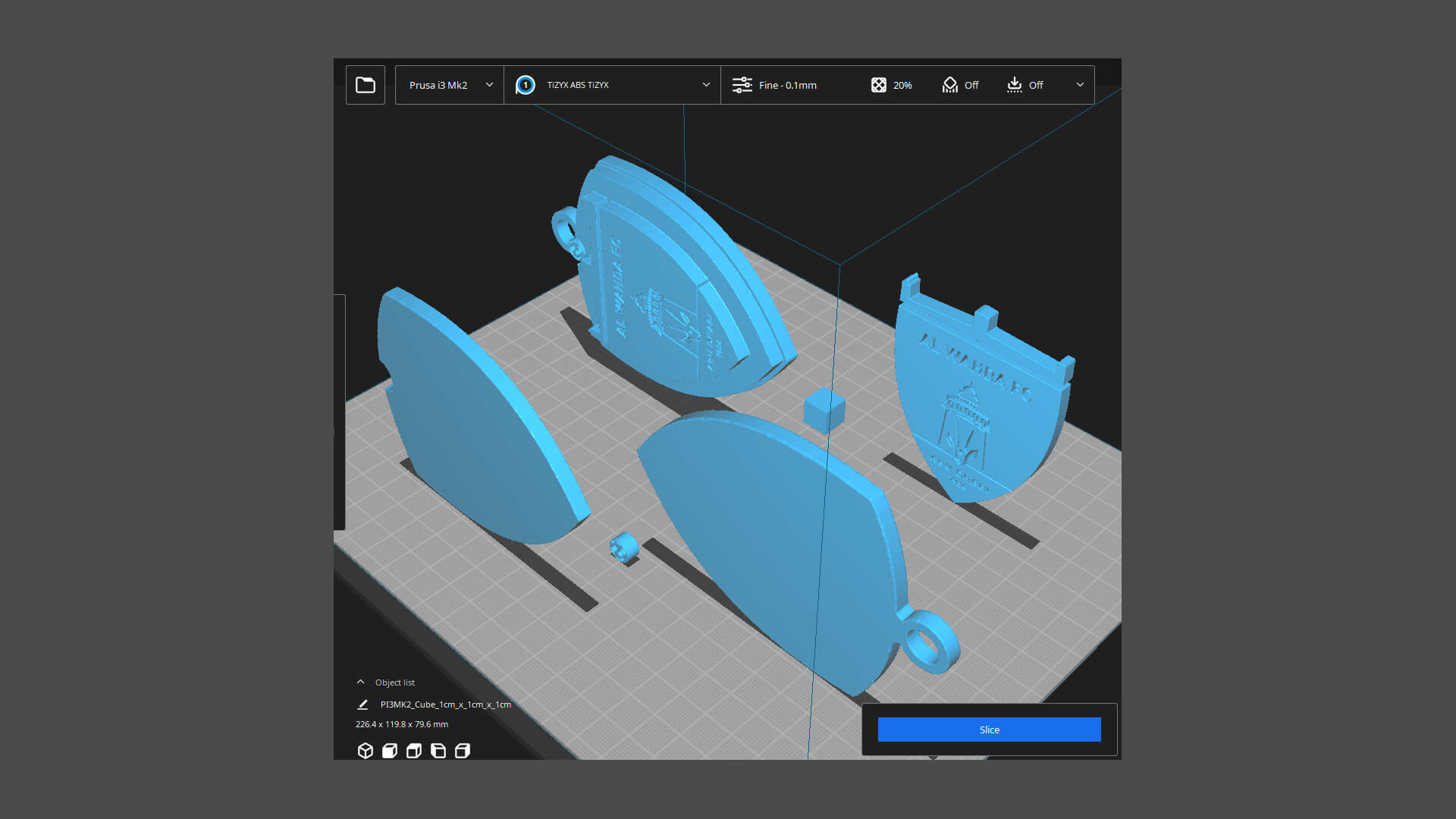 Al Wahda FC Logo Keychan Printable and Renderable - 3D Print Model by ...