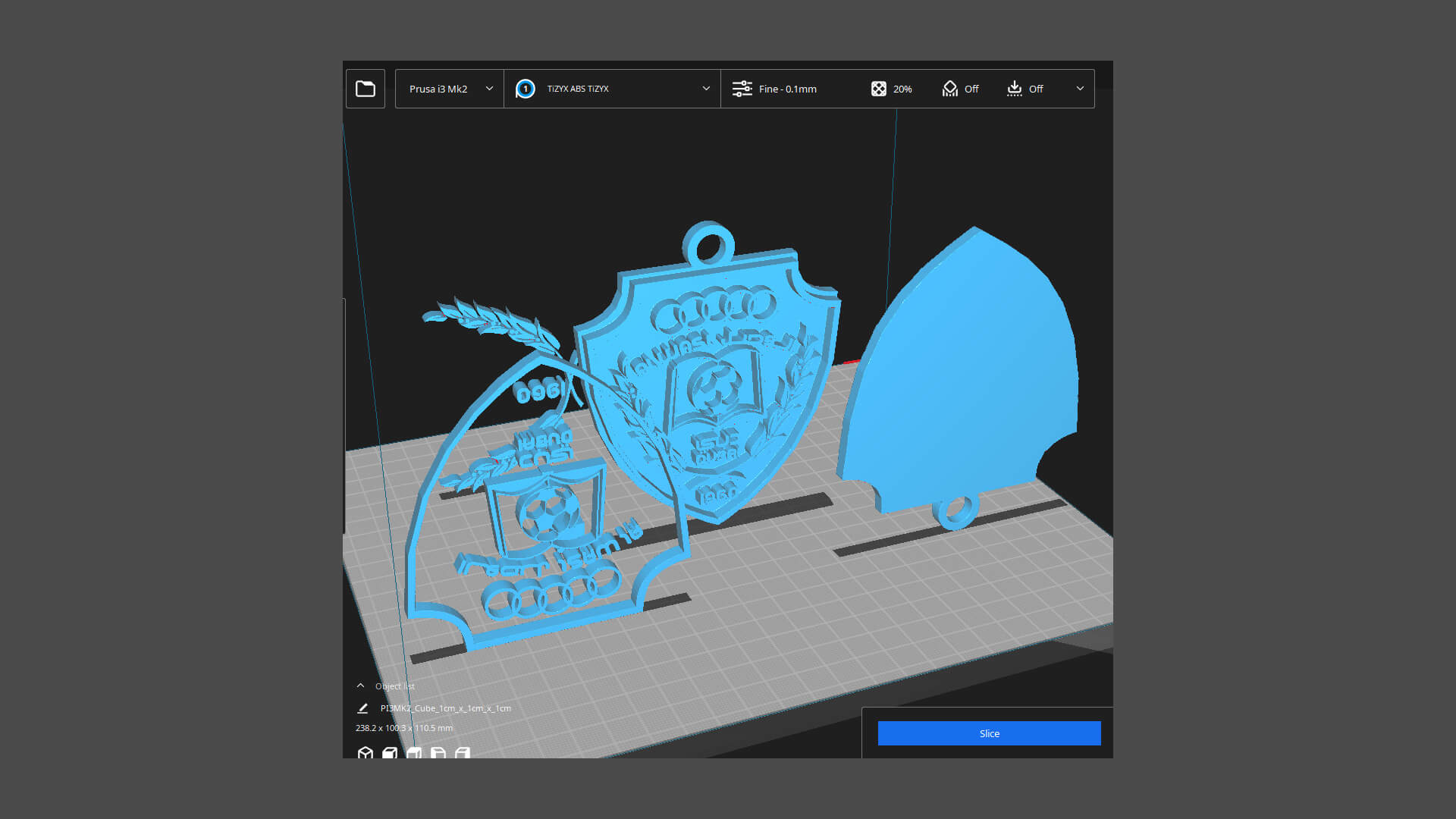 Al Wasl SC Logo Keychan Printable and Renderable - 3D Model by danyelon