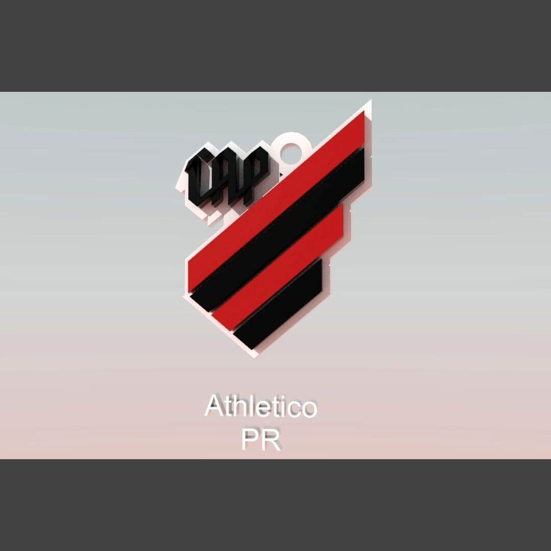 Athletico-PR Logo Printable and Renderable Logo Shields Keyc 3D Print ...