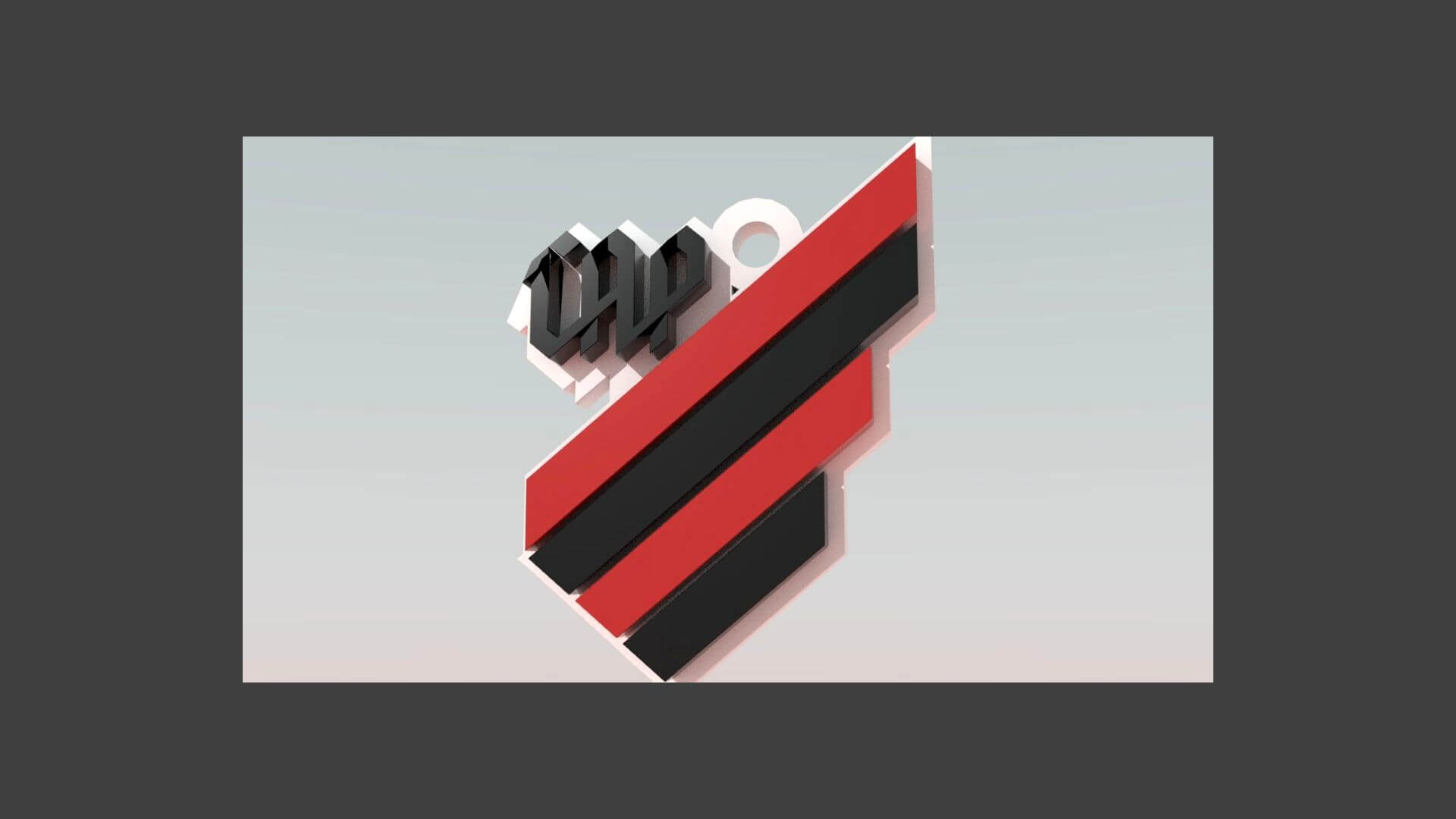 Athletico-PR Logo Printable and Renderable Logo Shields Keyc 3D Print ...