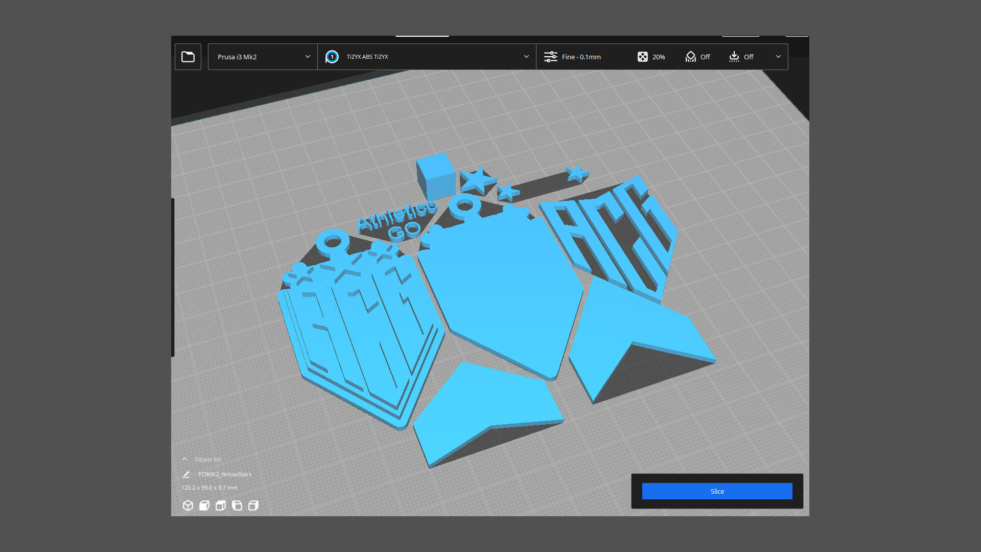 Atl Tico-Go Logo Printable and Renderable Logo Shields Keych 3D Print ...
