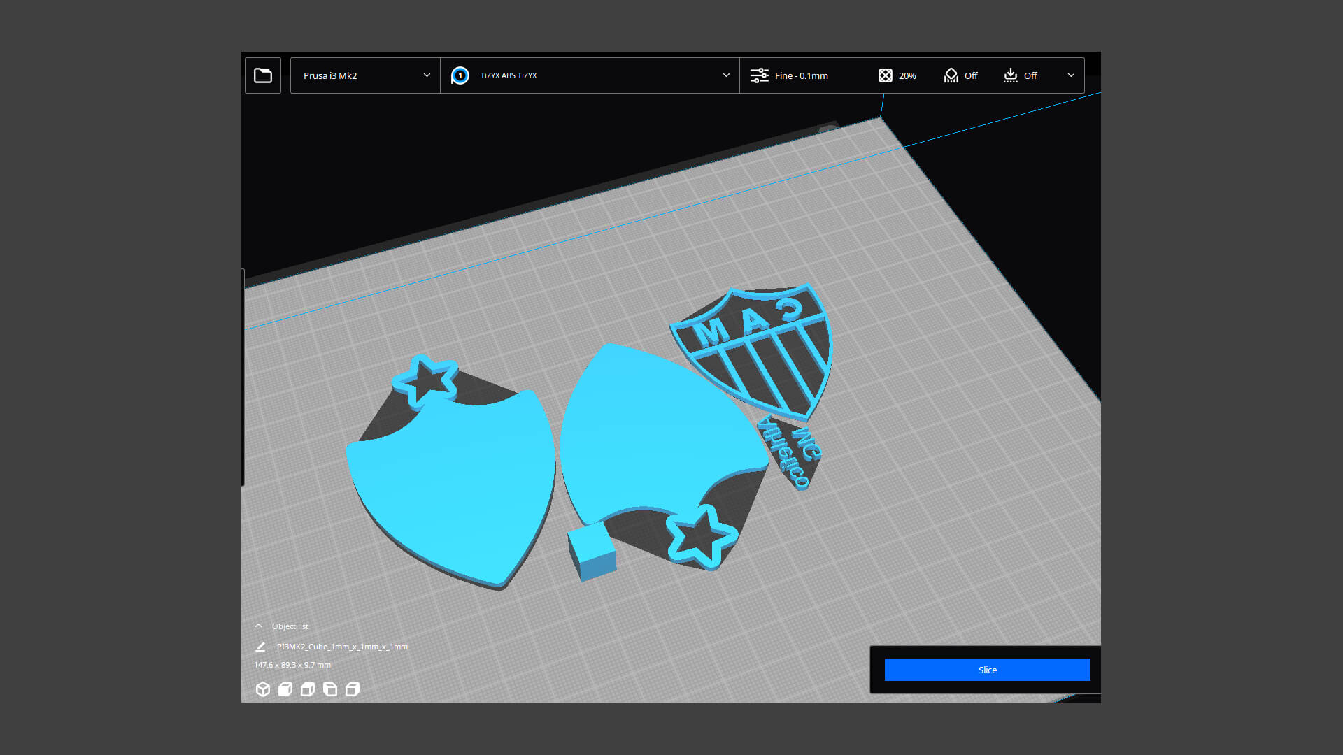 Atl Tico-MG Logo Printable and Renderable Logo Shields Keych 3D Print ...