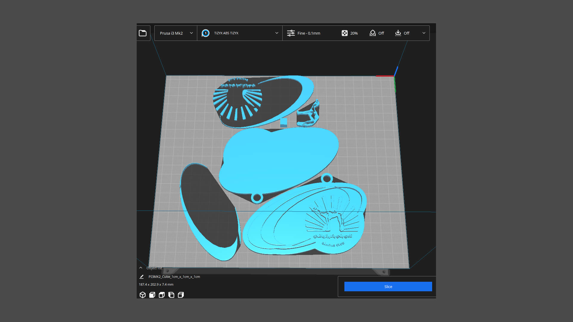 Baniyas Scc Logo Keychan Printable and Renderable - 3D Model by danyelon